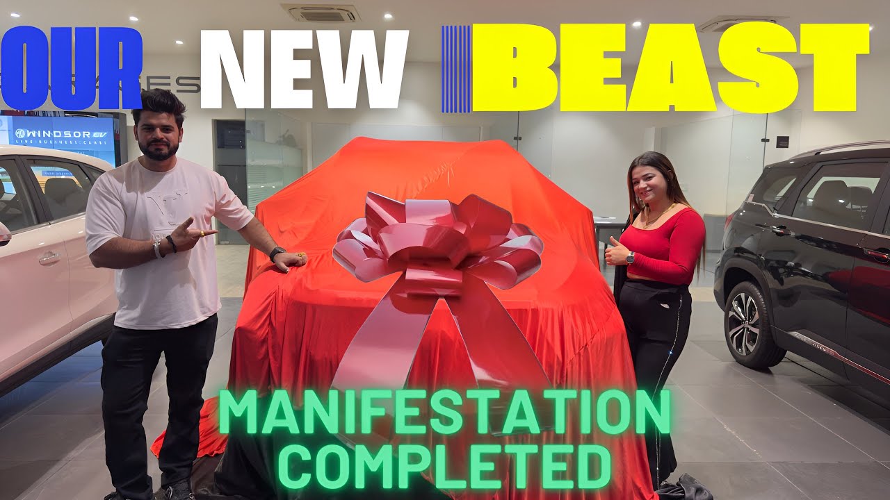 Taking Delivery Of Our New CAR ♥️ || MG || Manifestation completed ...