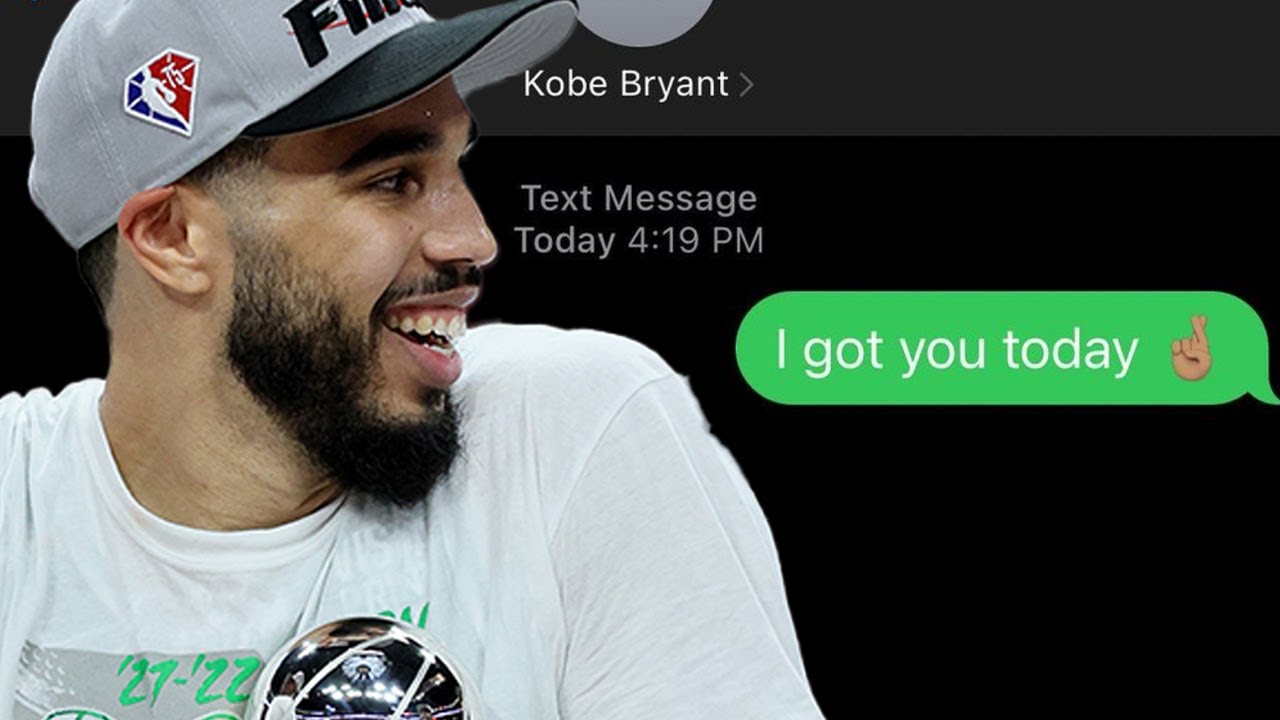 Jayson Tatum Shares Text On IG To Kobe Bryant Before Celtics Eastrn ...