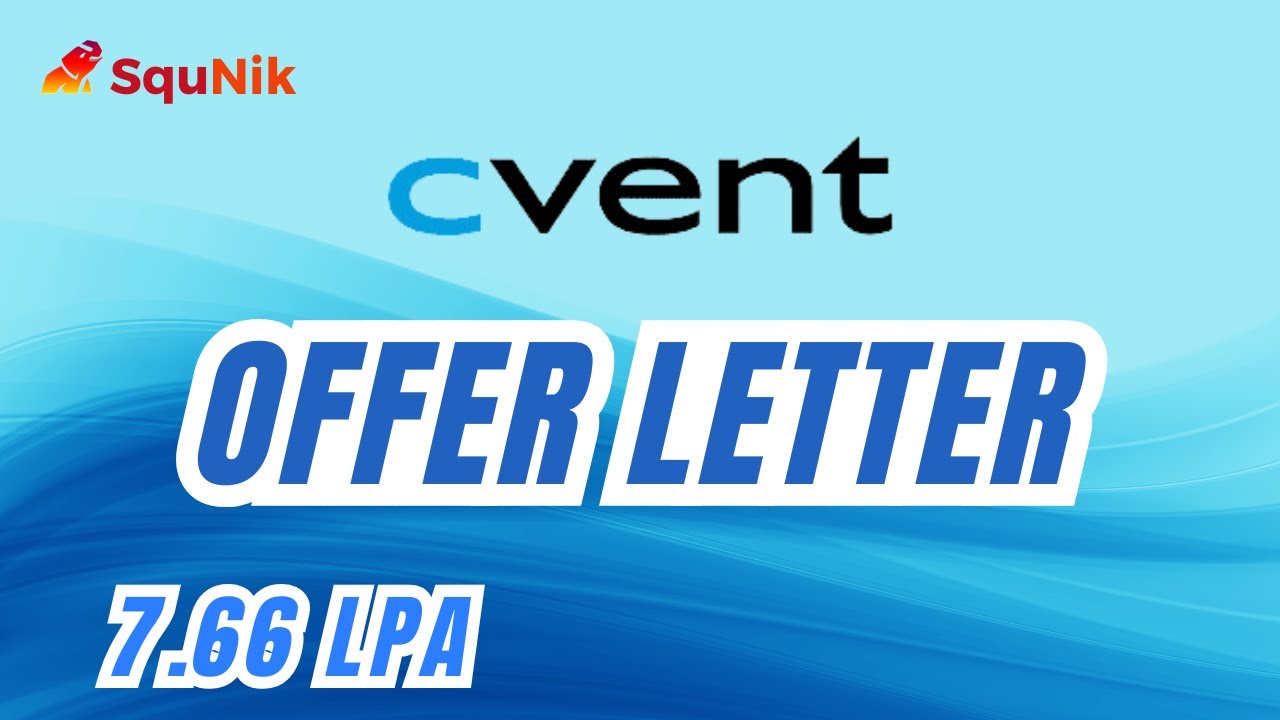 Cvent Offer Letter Associate-Cash Application| SquNik - YouTube