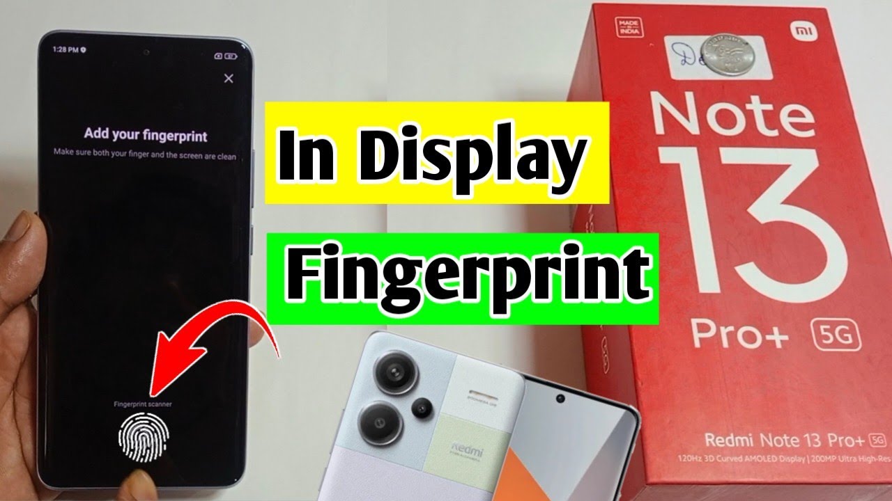 how to set in display fingerprint redmi note 13 pro plus 5g | redmi ...