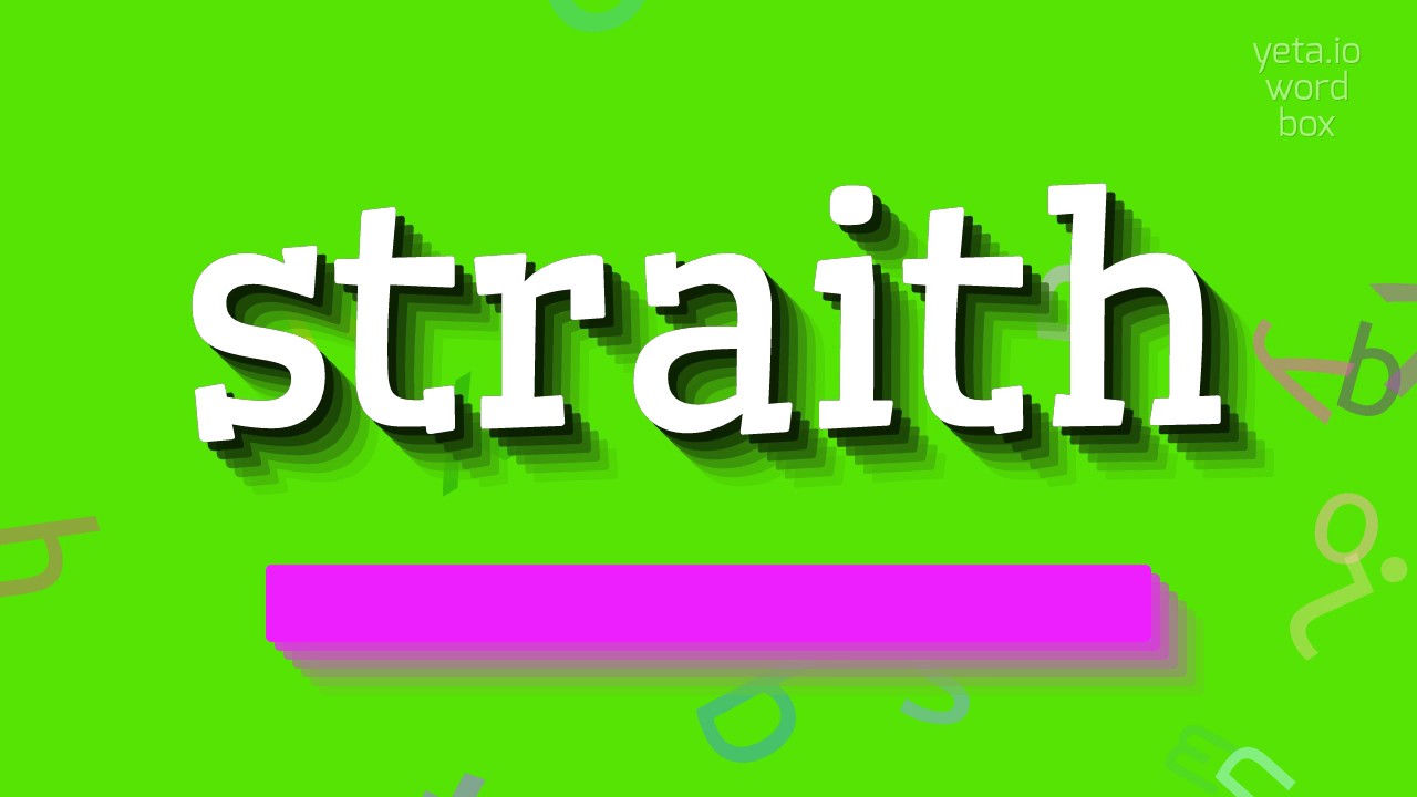 How to say "straith"! (High Quality Voices) - YouTube