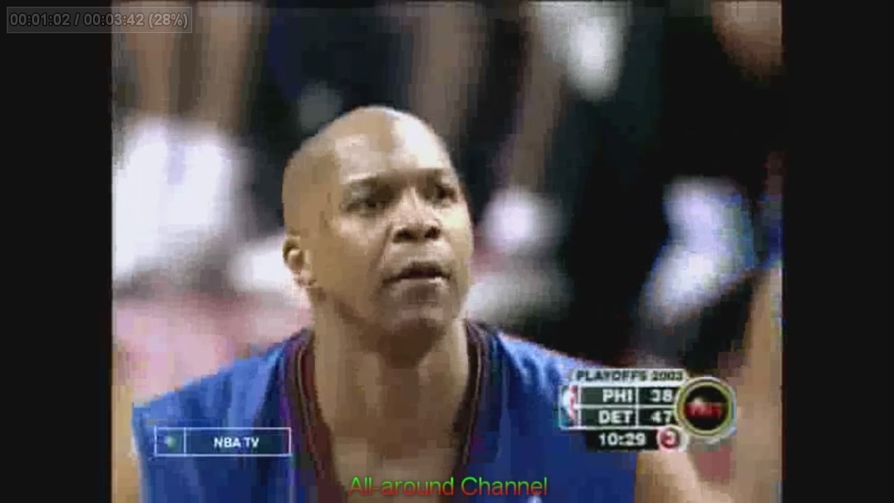 Derrick Coleman 23 Points @ Detroit 2003, Game 5. - YouTube