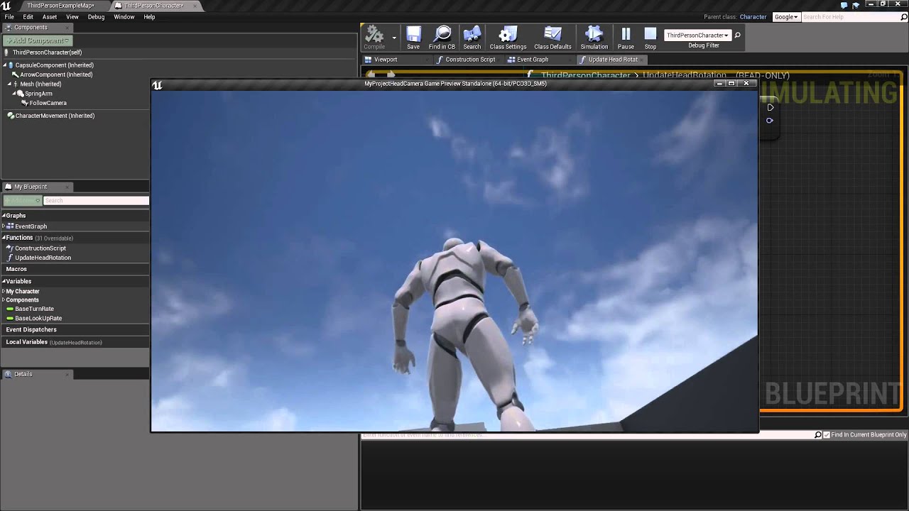 How to make Head turn camera - thirdperson - YouTube