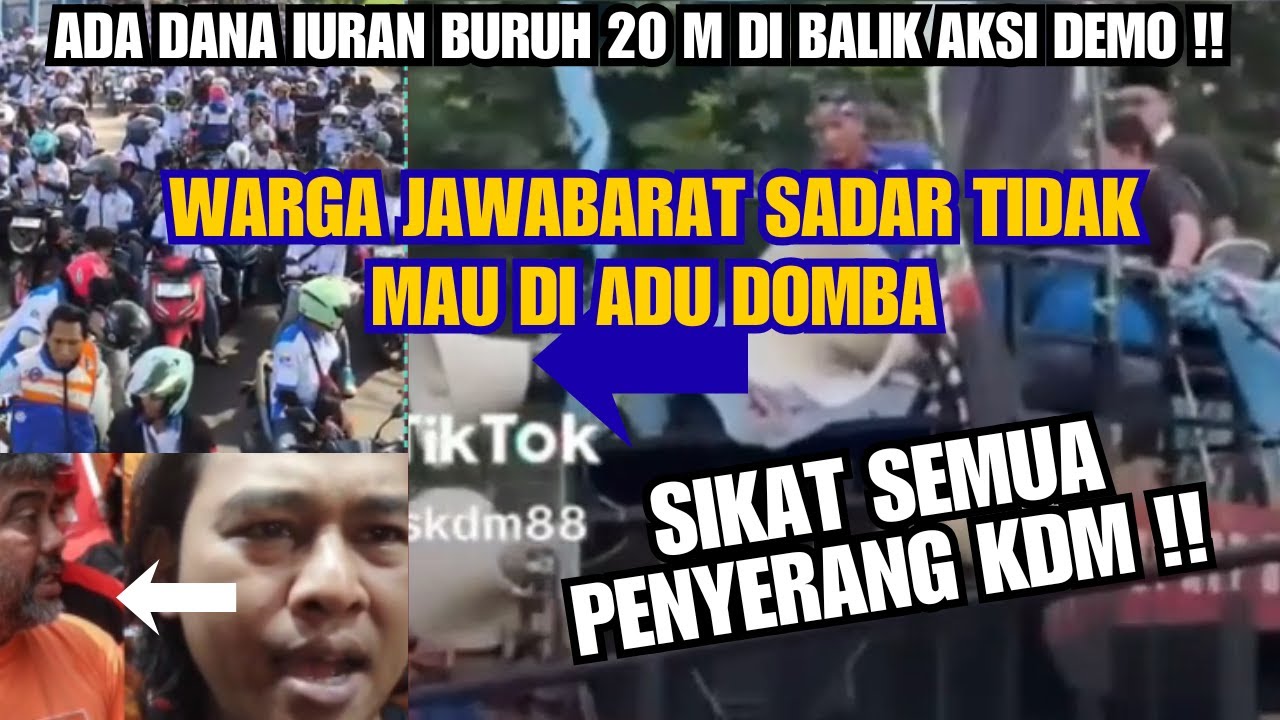ADA DANA IURAN BURUH 20 M !!, MASYARAKAT JABAR MULAI SADAR AKAN INI ...