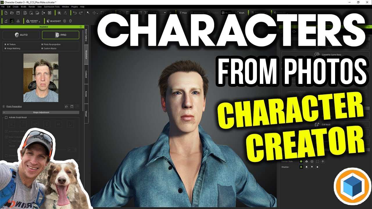 Easy Characters FROM PHOTOS with Character Creator with Headshot! - YouTube