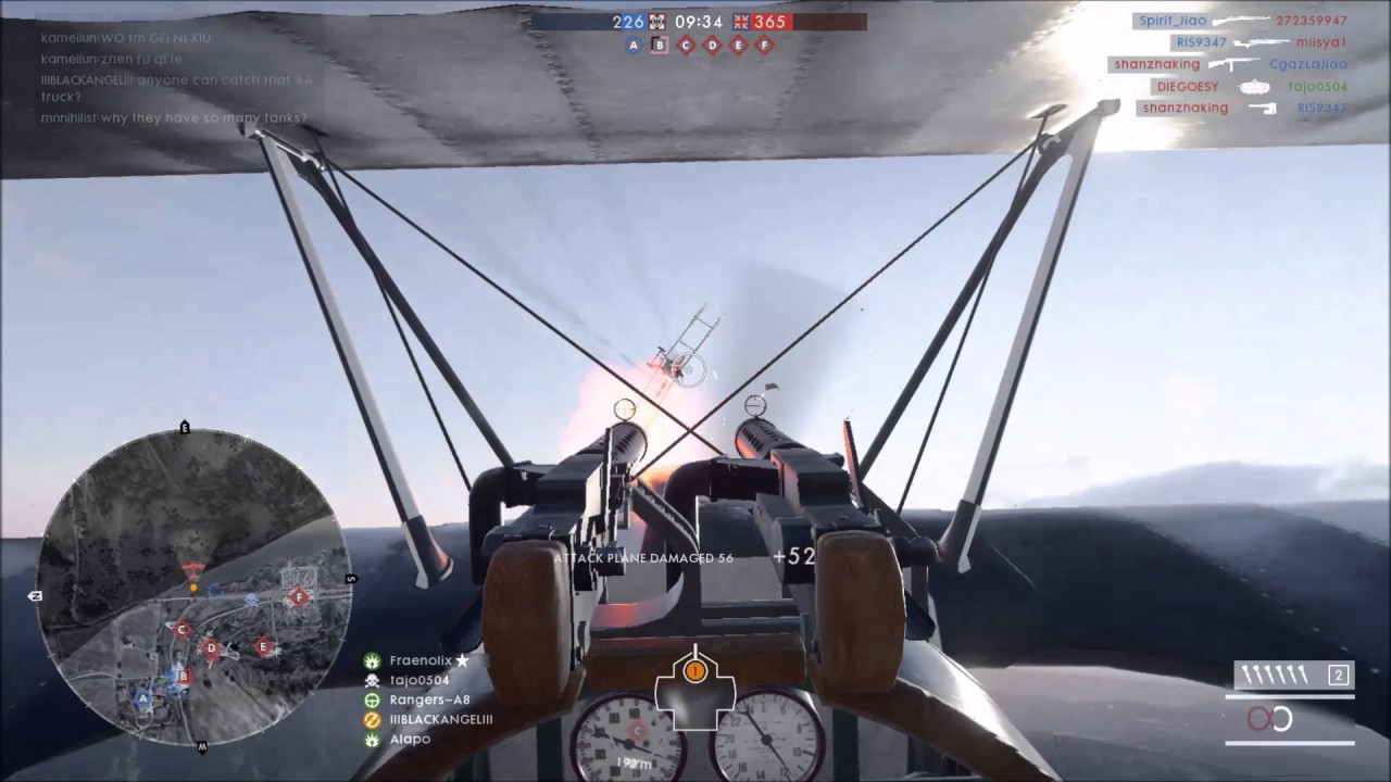 BF1) New map with New fighter skin. 47K/0D fighter plane gameplay ...