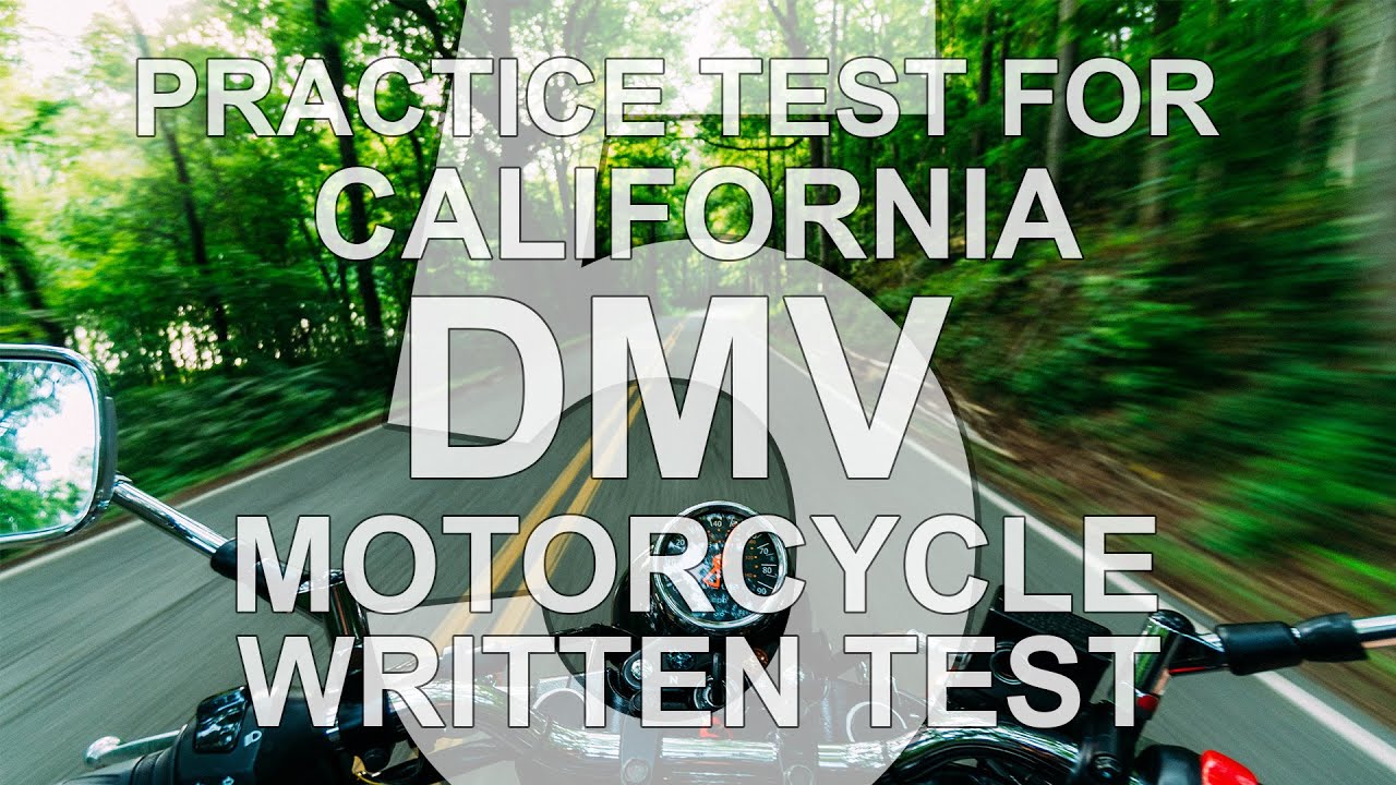Ace Your California DMV Motorcycle Written Permit Test - Part 5 - YouTube