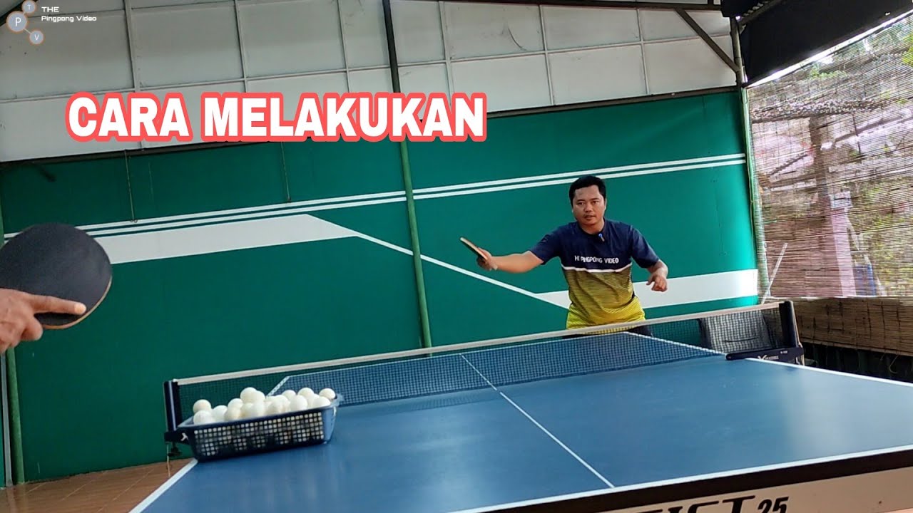 Cara melakukan top spin backhand tenis meja pemula || the pingpong ...