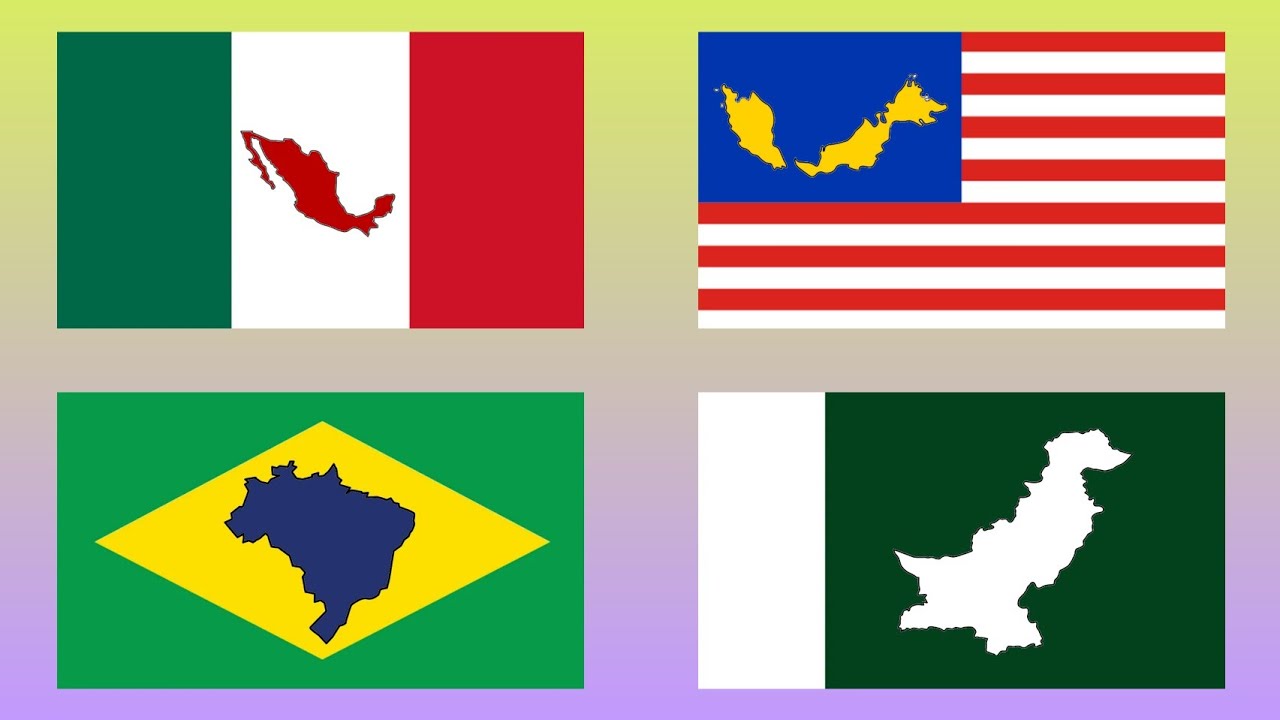 Map on Flags || Alternative Flags of the world - YouTube