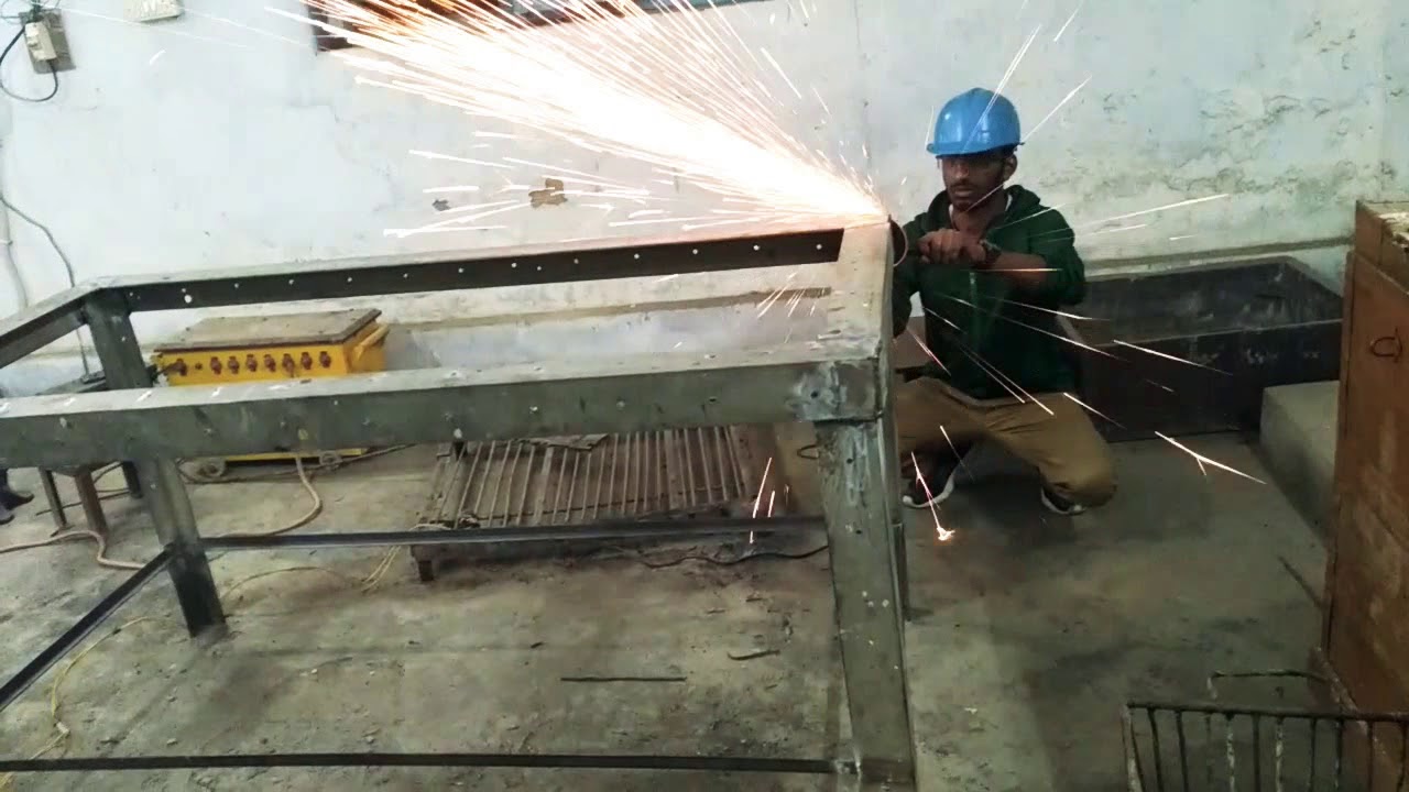 Grinder practical fitter trade ITI finishing work - YouTube