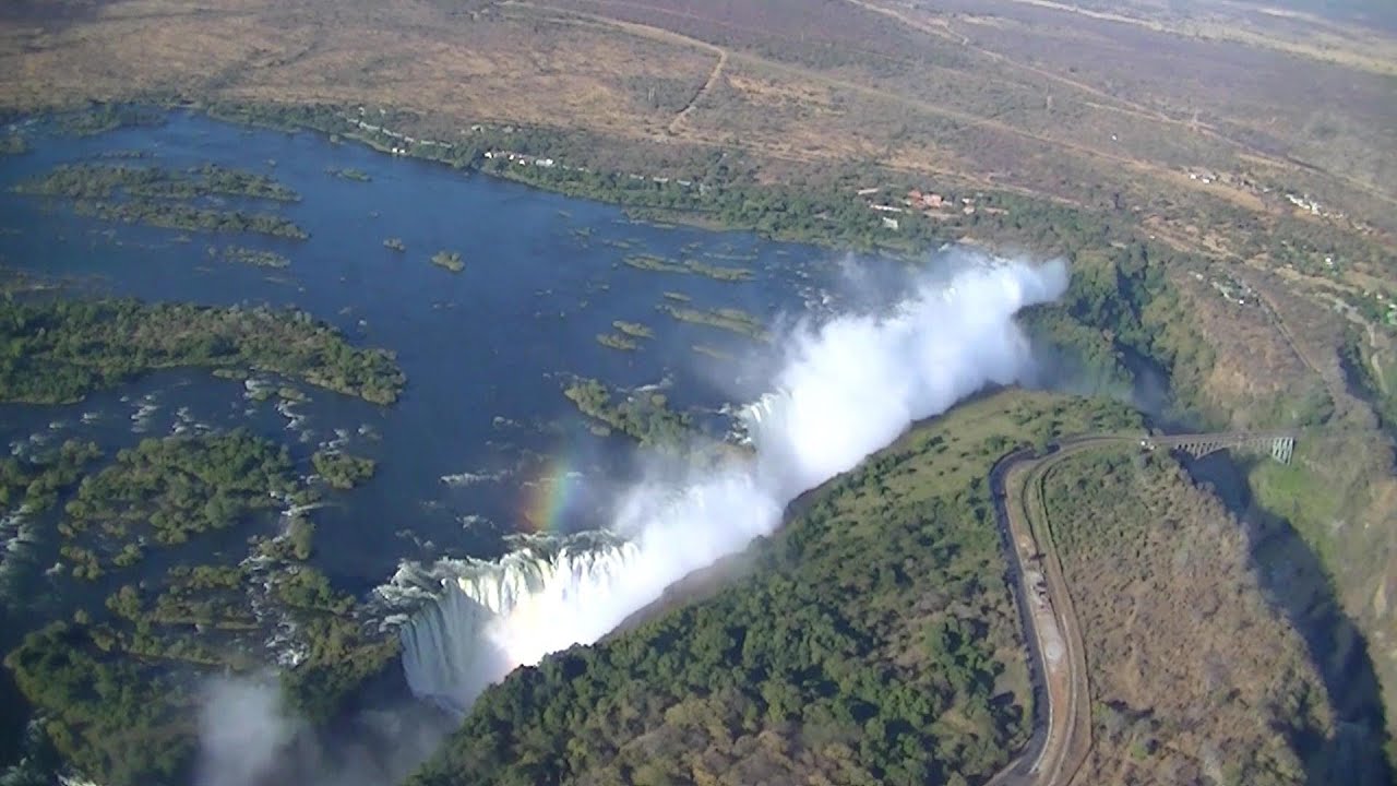 The Flight of Angels, the helicopter flight over Victoria Falls - YouTube