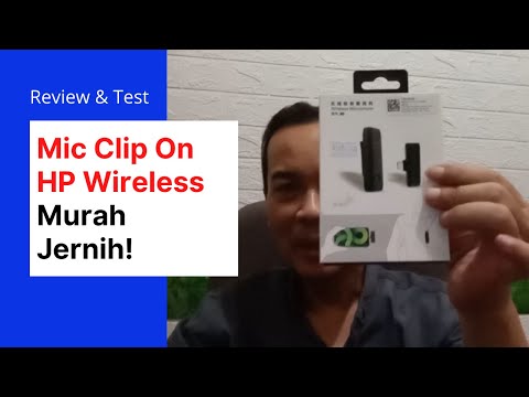 Review Mic Clip On HP Wireless Lavalier M9 Murah Bagus Jernih