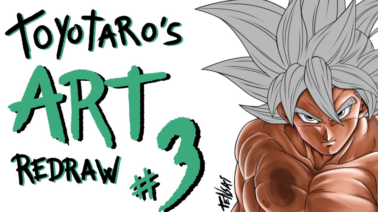 LIVE 🔴 Redraw Toyotaro's Goku UI #3 || Skin coloring - YouTube