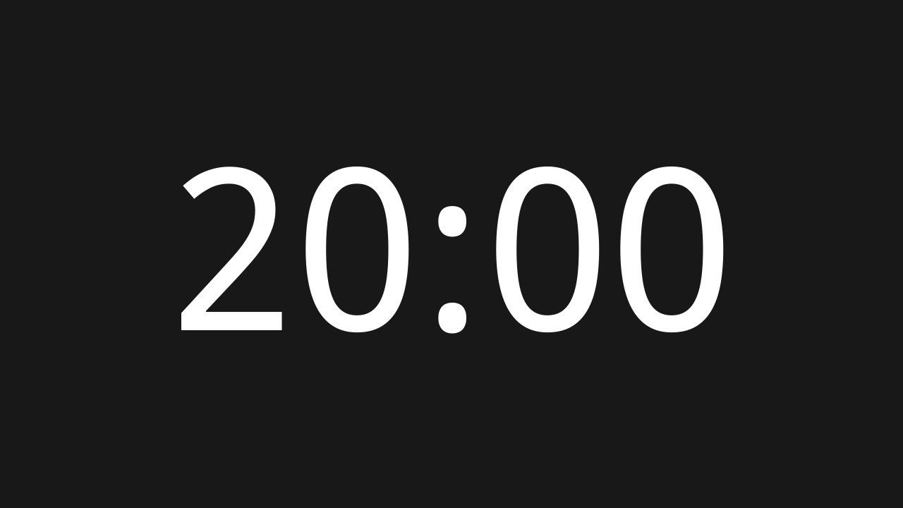 20 Minute Countup [No Copyright Timer] - YouTube