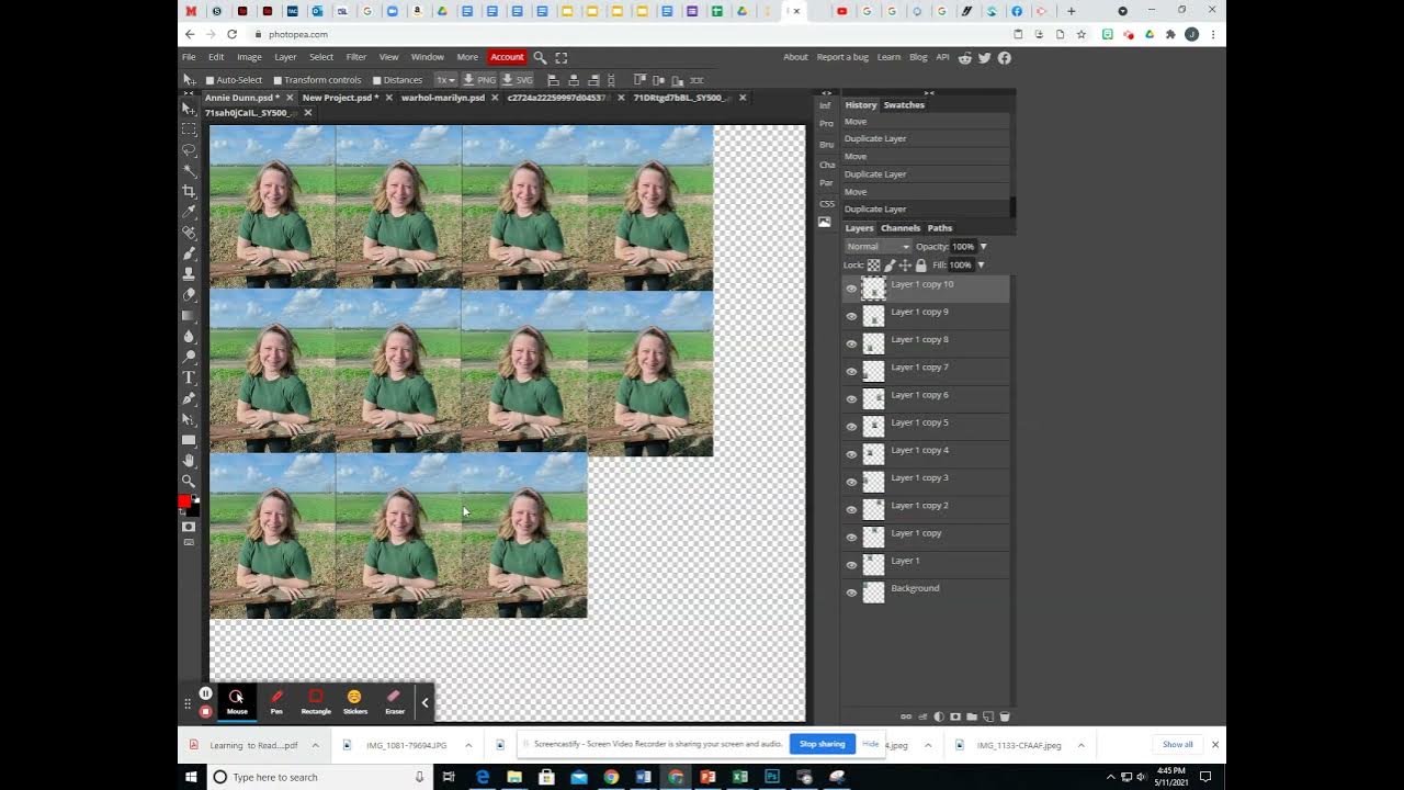 Photopea Lesson: Warhol-Inspired Manipulated Collage - YouTube