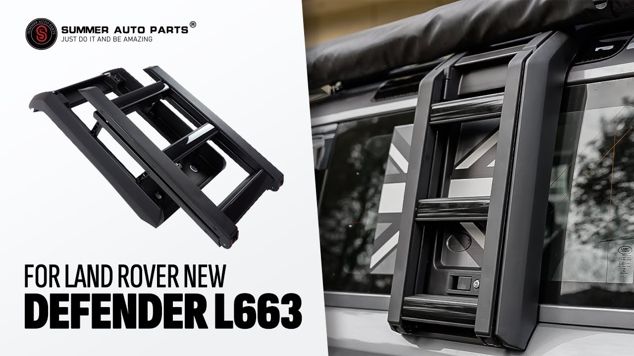 DEPLOYABLE SIDE ROOF LADDER FOR NEW LAND ROVER DEFENDER L663 2020-2024 ...