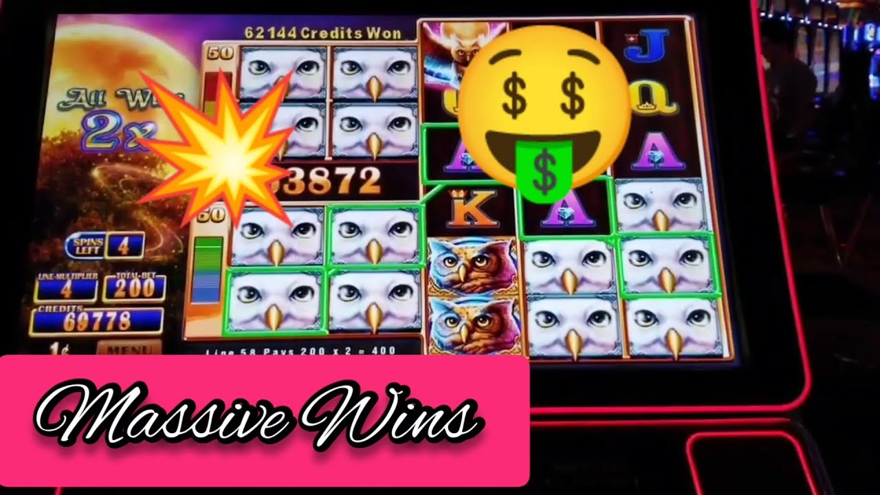 These are super massive bonuses on the Great Owls slot.🍀🤑 jackpots at ...