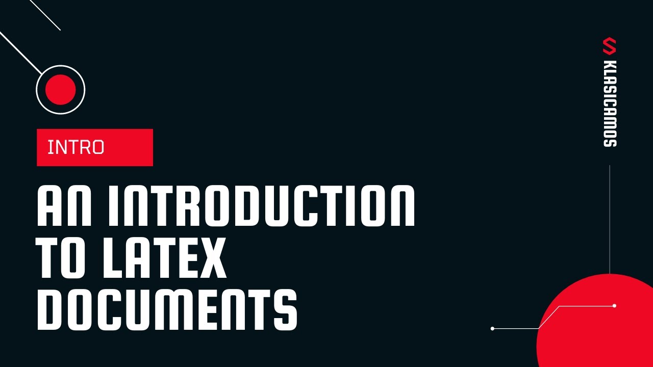 An Introduction to LaTeX Documents in 5 Minutes - YouTube