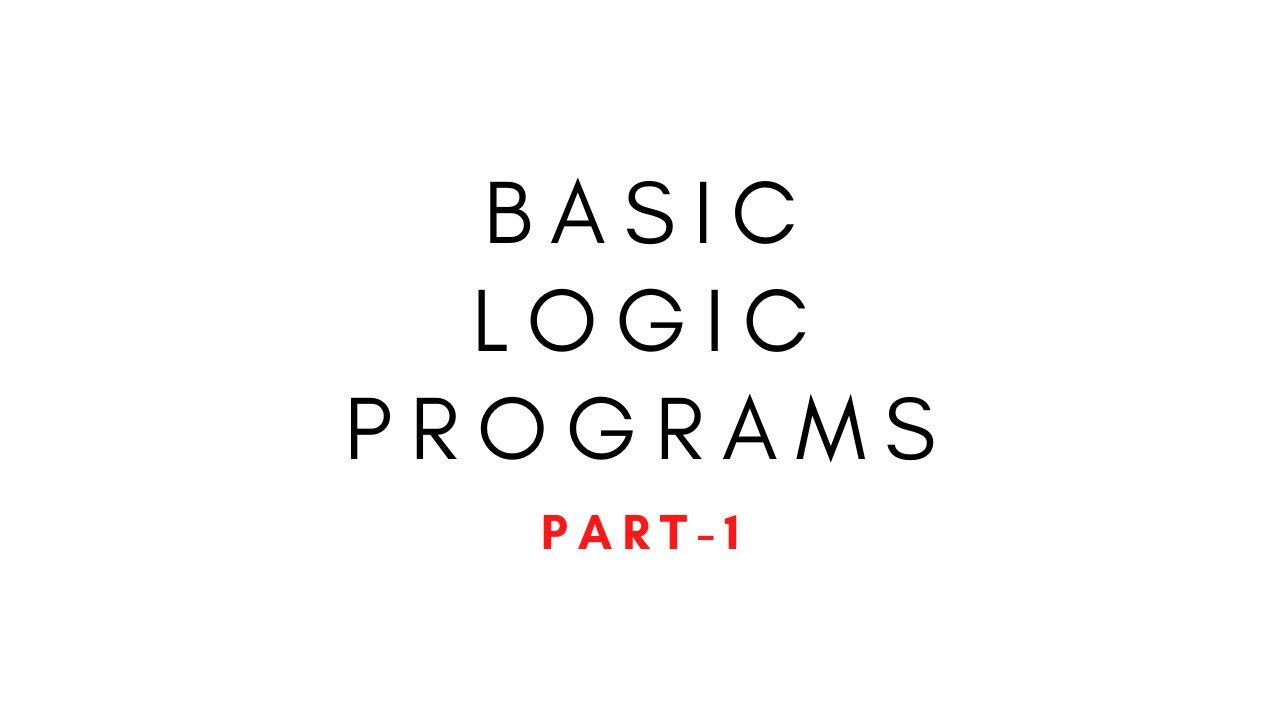 Basic Program Logic In C Part 1 Swapping Number Extraction Youtube