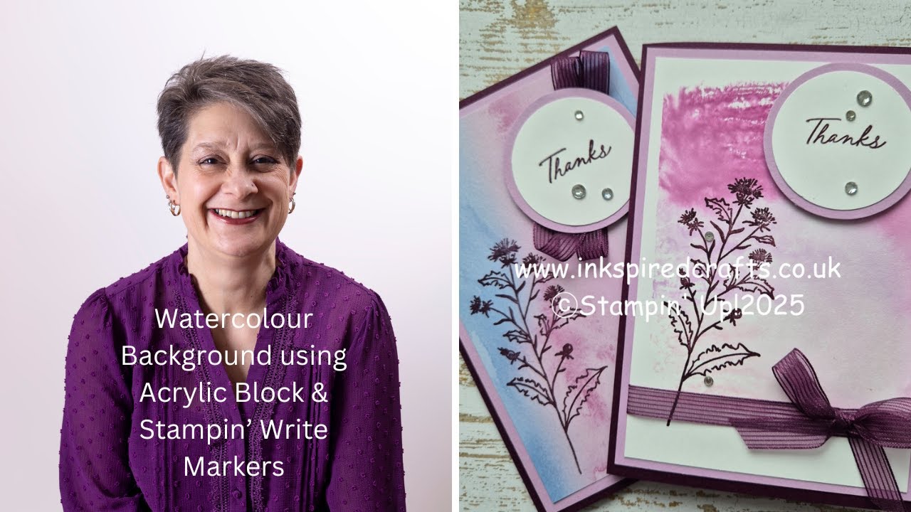 Create a Watercolour Background using Acrylic Blocks - YouTube