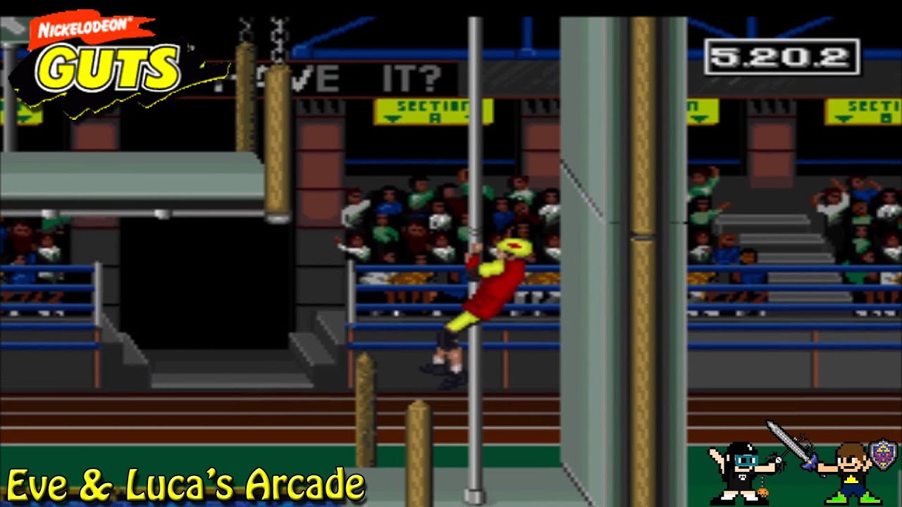 Nickelodeon Guts (SNES) | Eve & Luca's Arcade - YouTube