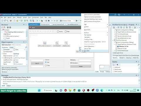Delphi - DataSnap : [Part 2] Client Server Monitoring Using DataSnap Server - YouTube