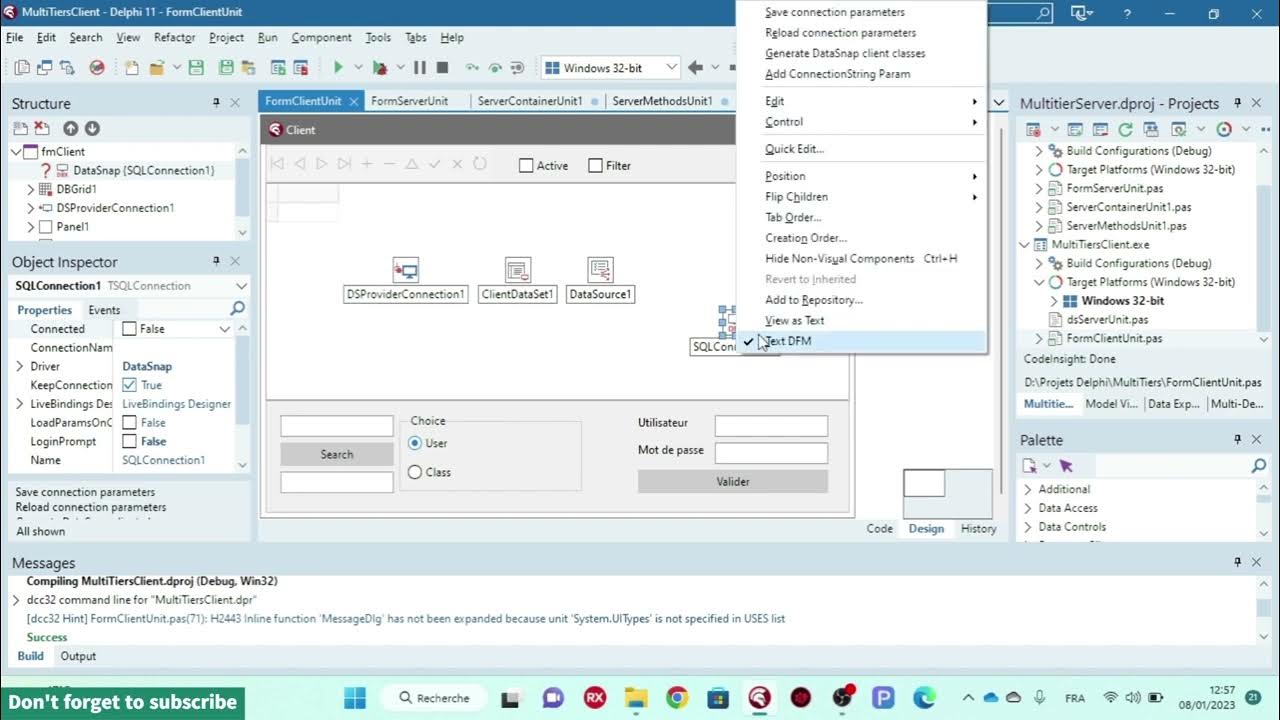 Delphi - DataSnap : [Part 2] Client Server Monitoring Using DataSnap Server - YouTube