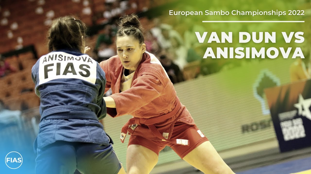 VAN DUN Sem vs ANISIMOVA Valeria. Women 65 kg. European SAMBO ...