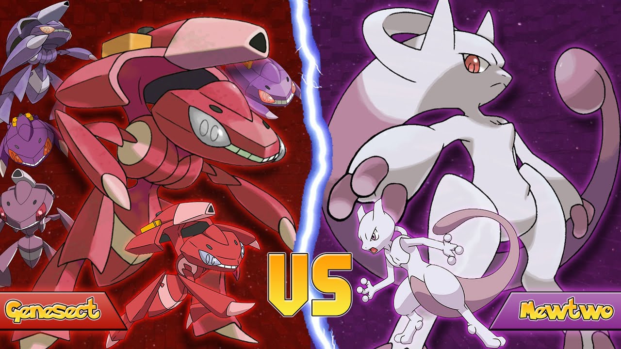 Mewtwo Mega vs Shiny Genesect Full Flight - YouTube