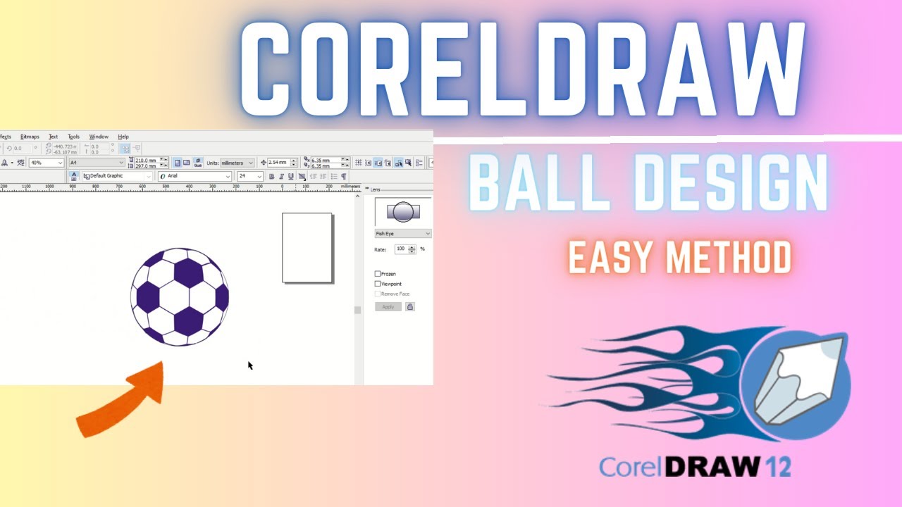 Ball design in CorelDRAW 12 || - YouTube