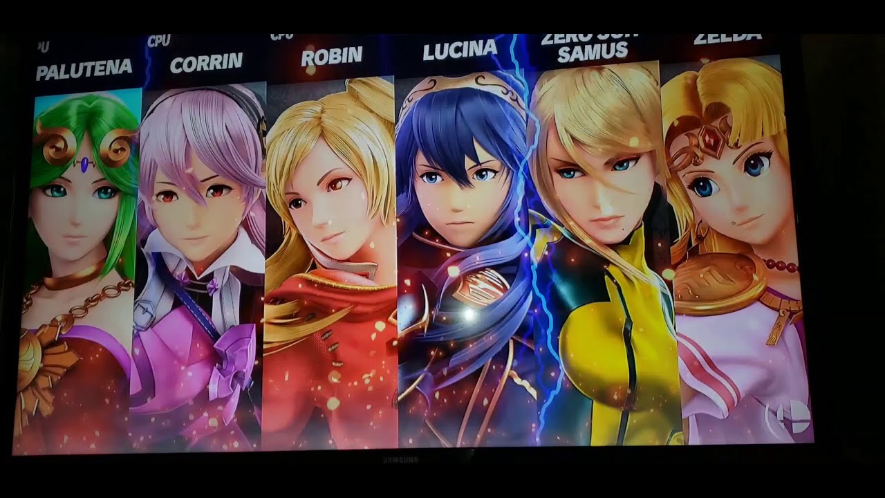 Super Smash Bros Ultimate: Girls' Battle-Part One: Free-For All Battle ...
