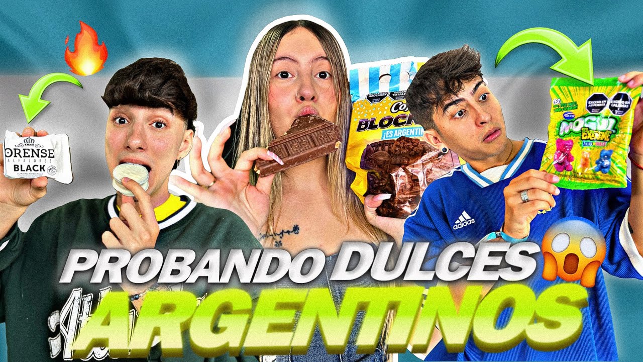 PROBANDO DULCES RAROS DE ARGENTINA 😱🍫 *No esperábamos esto* 😩 - YouTube