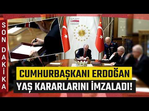 Yüksek Askeri Şura Kararları Açıklandı! Cumhurbaşkanı Erdoğan YAŞ Kararlarını İmzaladı!