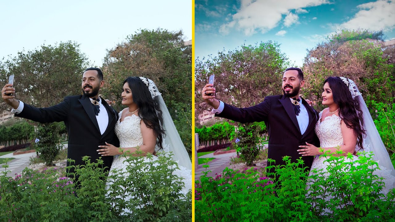 Fastest Way To Editing Wedding Photo In Adobe Photoshop CC - YouTube