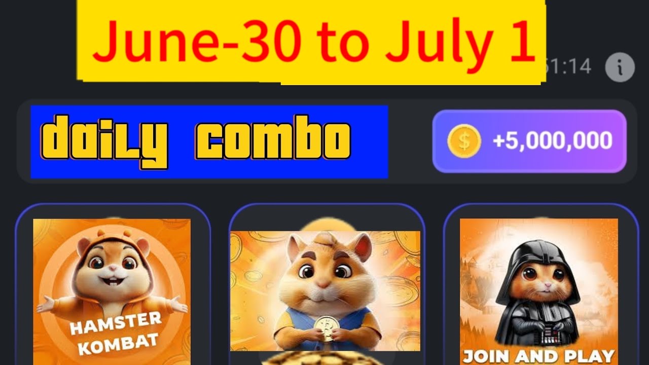 Daily Combo | Hamster Kombat (July,2024) - YouTube