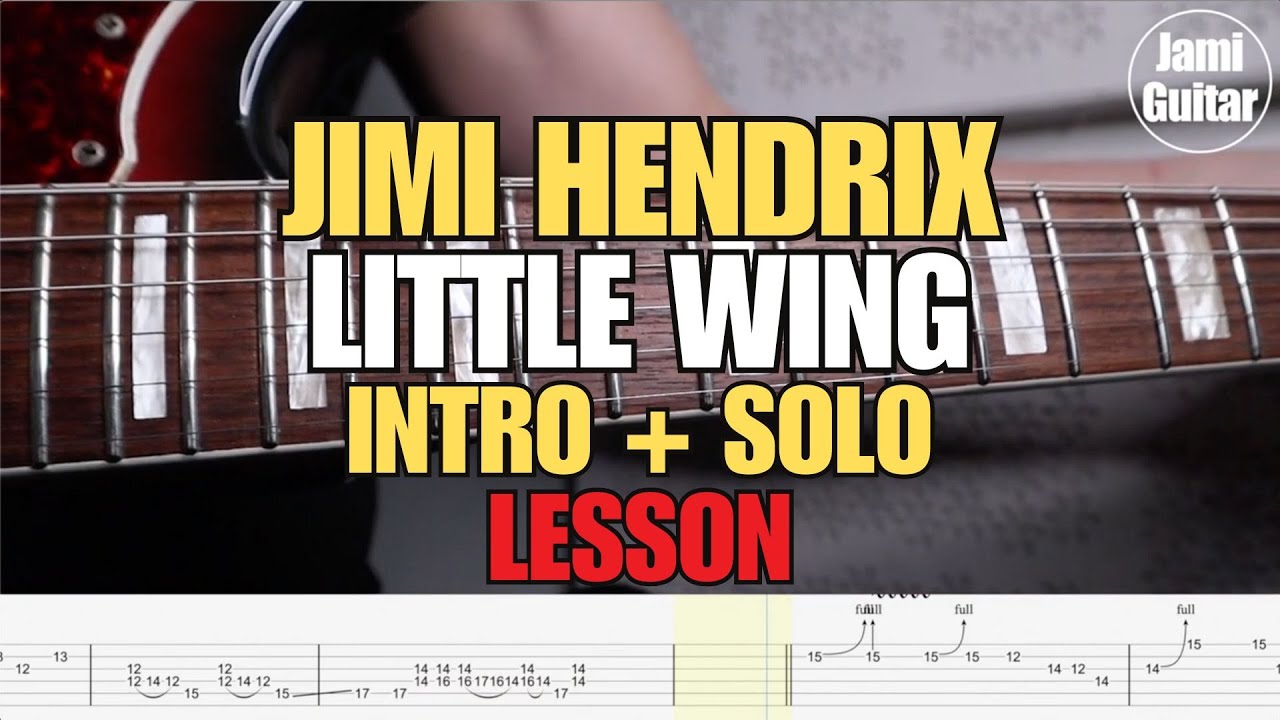 Little Wing - Jimi Hendrix Learn Intro + Solo - Slow Lesson Tabs - YouTube