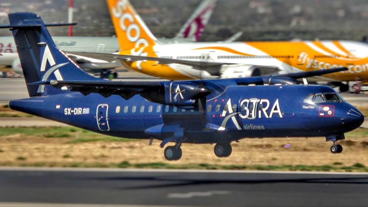 ASTRA Airlines ATR 42-300 Landing at Athens (Airline Closed) | ATH ...