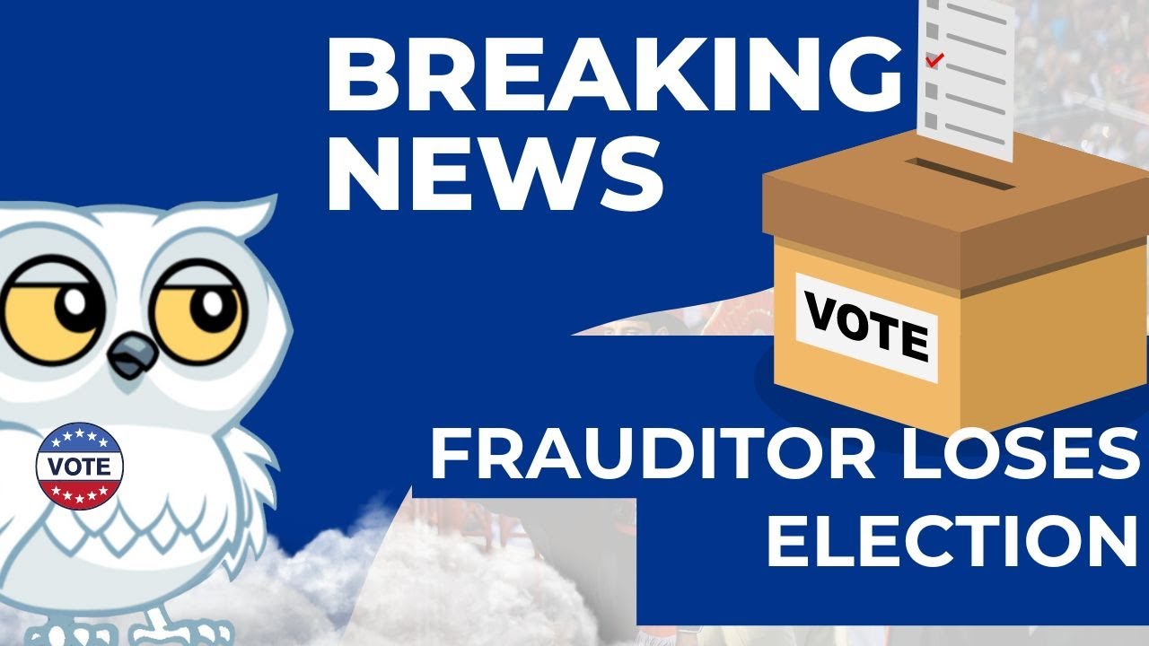 FRAUDITOR LOSES ELECTION AND EMBARRASSINGLY CAN'T ADMIT IT - YouTube