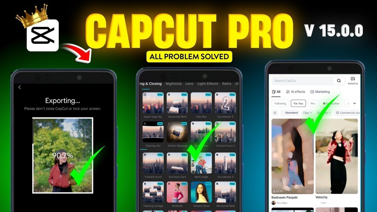 How To Use Capcut Pro Without Any Problem | Solve Capcut All Problems | Capcut No Internet ...