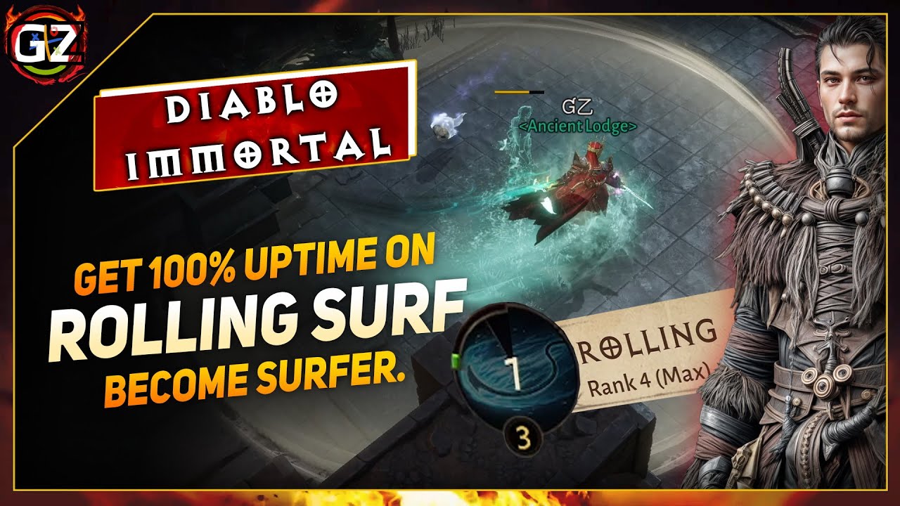 Get 100% Uptime on Rolling Surf - Tempest | Diablo Immortal - YouTube