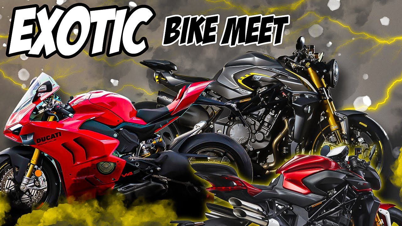 Rare Exotic Bike Meet! | Panigale V4S, MV Agusta RUSH, MV Agusta ...