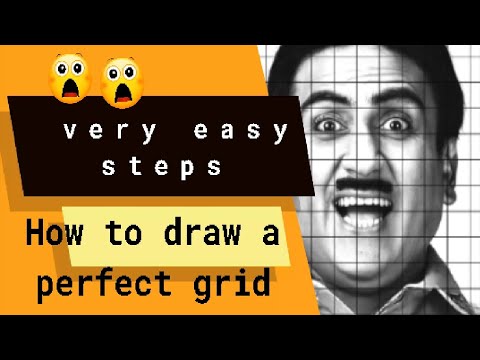 How to draw a perfect grid for beginners step by step 🌟🌟 - YouTube