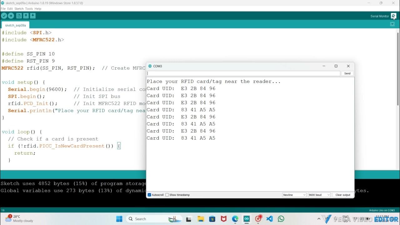 Arduino Project 70: 'RFID' Created by Trishanth Kumar - YouTube