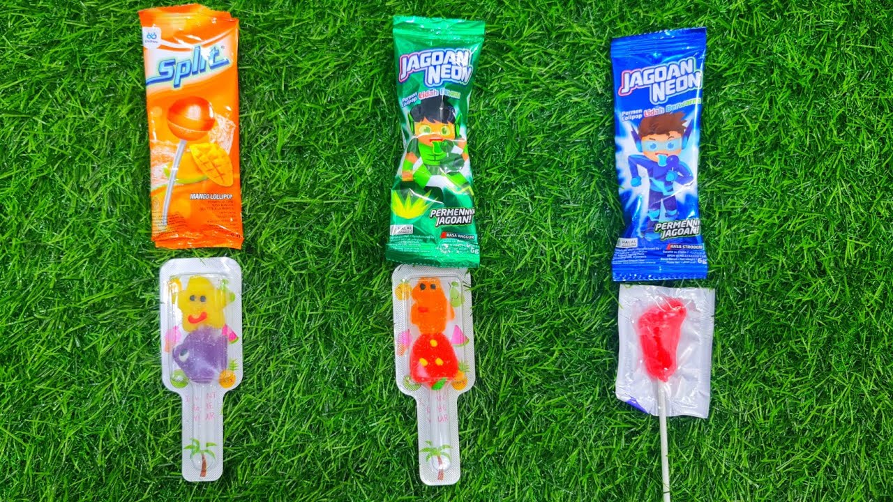 ASMR Satisfying video | Permen Kaki | Permen Jagoan Neon | Yummy Gummy ...