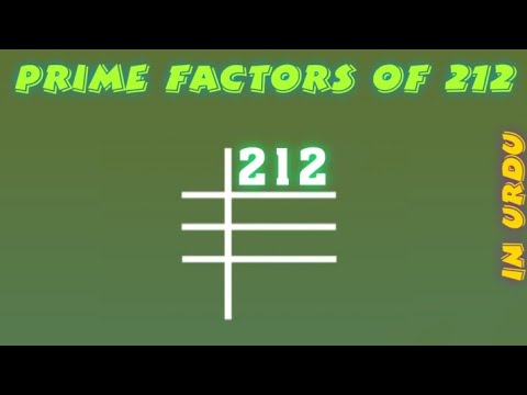 Prime Factors of 212 - Prime Factorization - YouTube