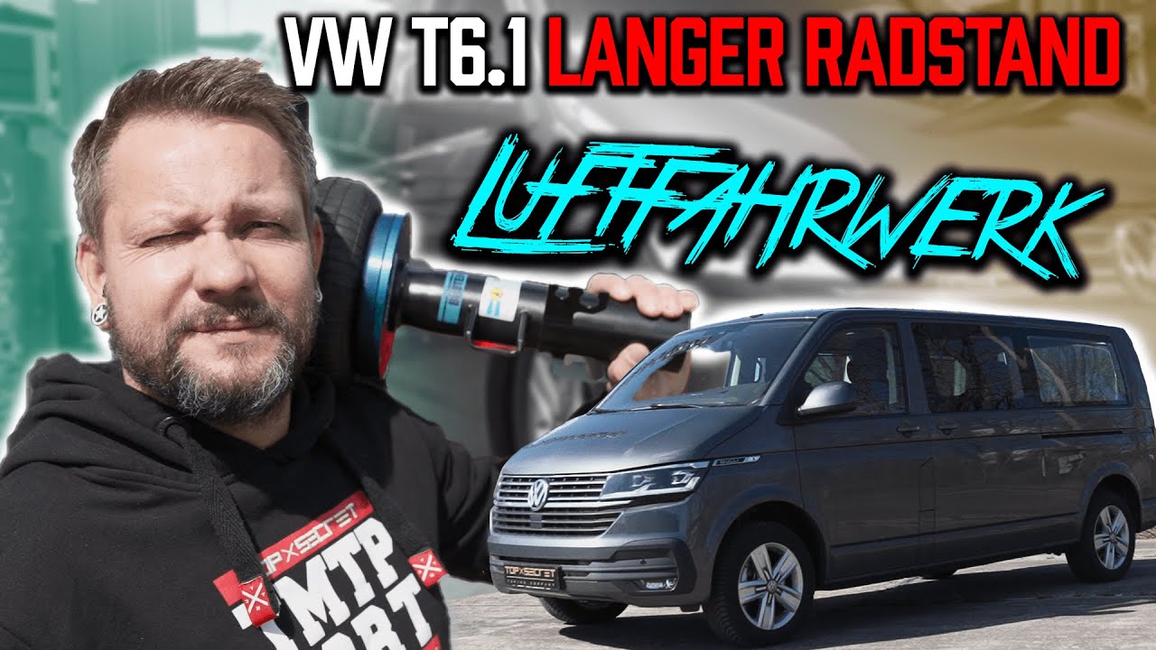VW T6.1 langer Radstand - Luftfahrwerk Top Secret Tuning - YouTube