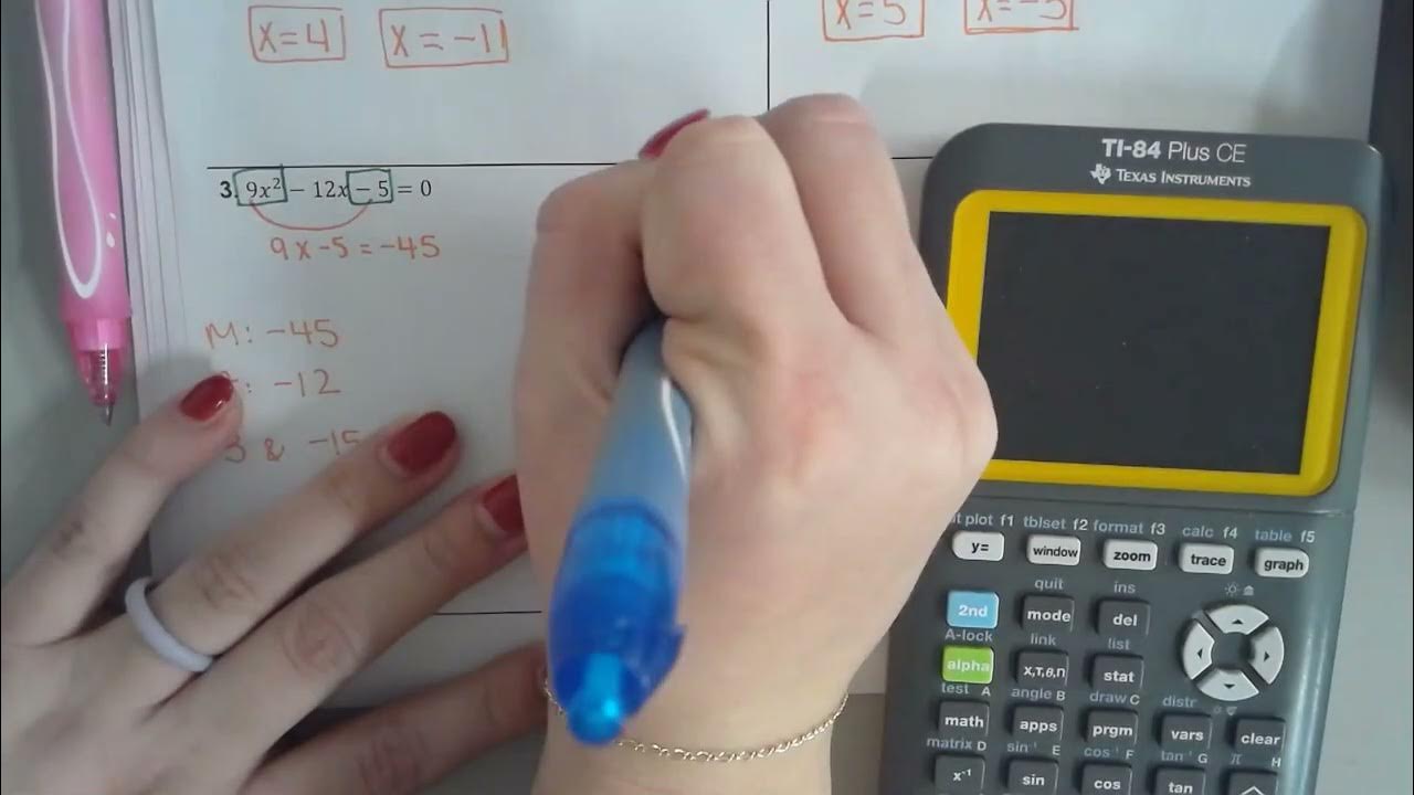 Advanced Algebra 2 - 5.6 Solve by Factoring (a greater than 1) - YouTube