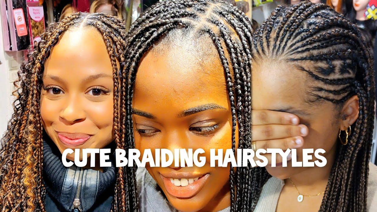 braiding hairstyles ideas - YouTube