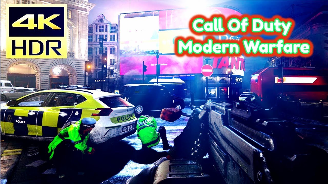 Call Of Duty Modern Warfare 4k | HDR 10 | OLED TV PHILIPS - YouTube