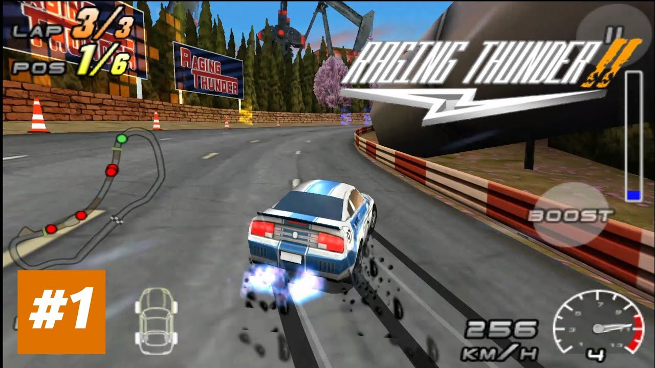 Raging thunder 2 gameplay - Part 1 mountain rally - YouTube